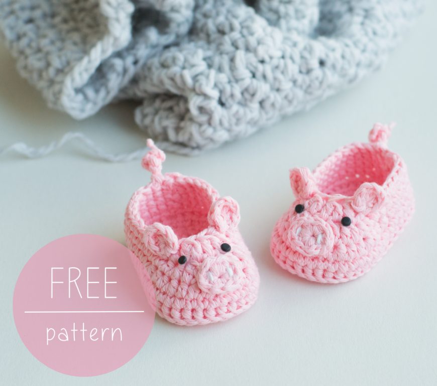 Baby Booties Crochet Pattern Free Crochet Pattern Piggy Ba Booties Cro ...
