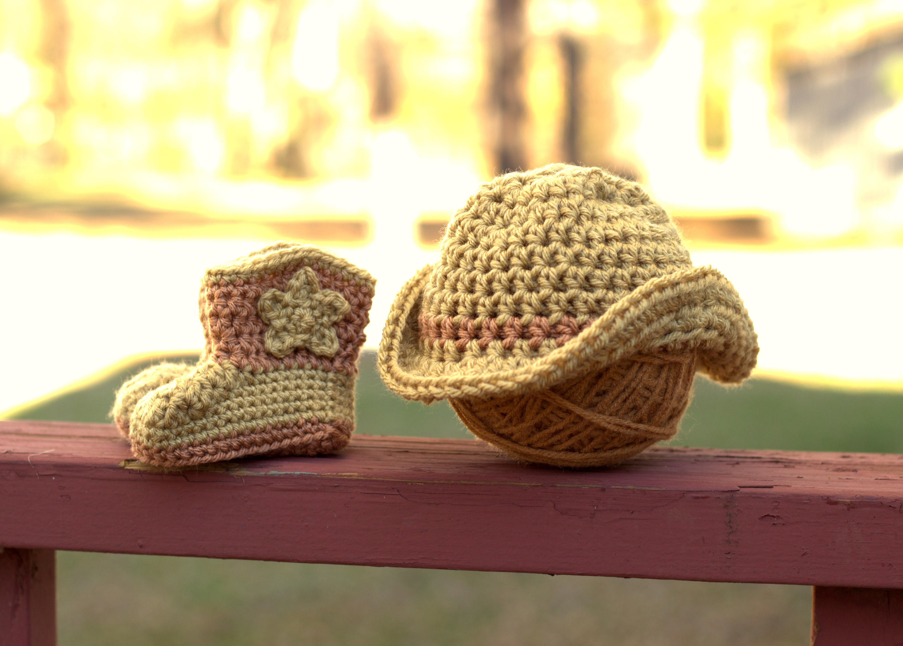 32 Excellent Crochet Baby Cowboy Hat And Boots Pattern Free ...