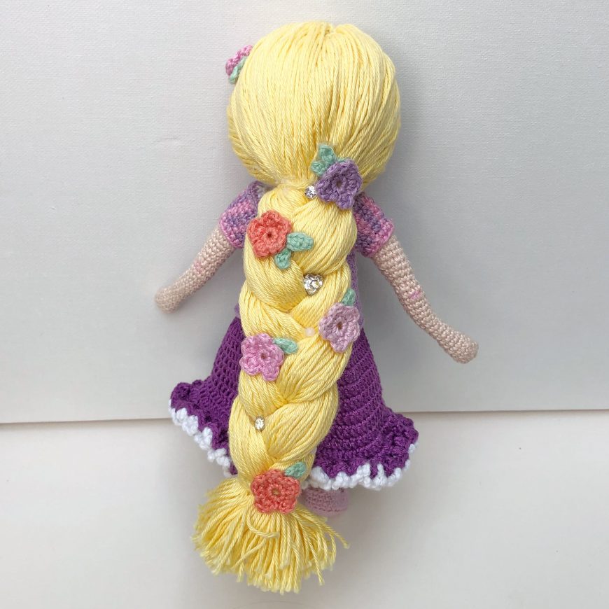 Crochet Doll Patterns Amigurumi Crochet Disney Princess Rapunzel Doll ...