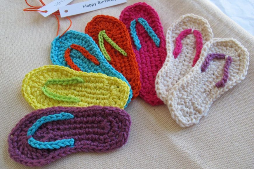Crochet Flip Flop Pattern Miniature Flip Flop Crochet Pattern Pdf ...