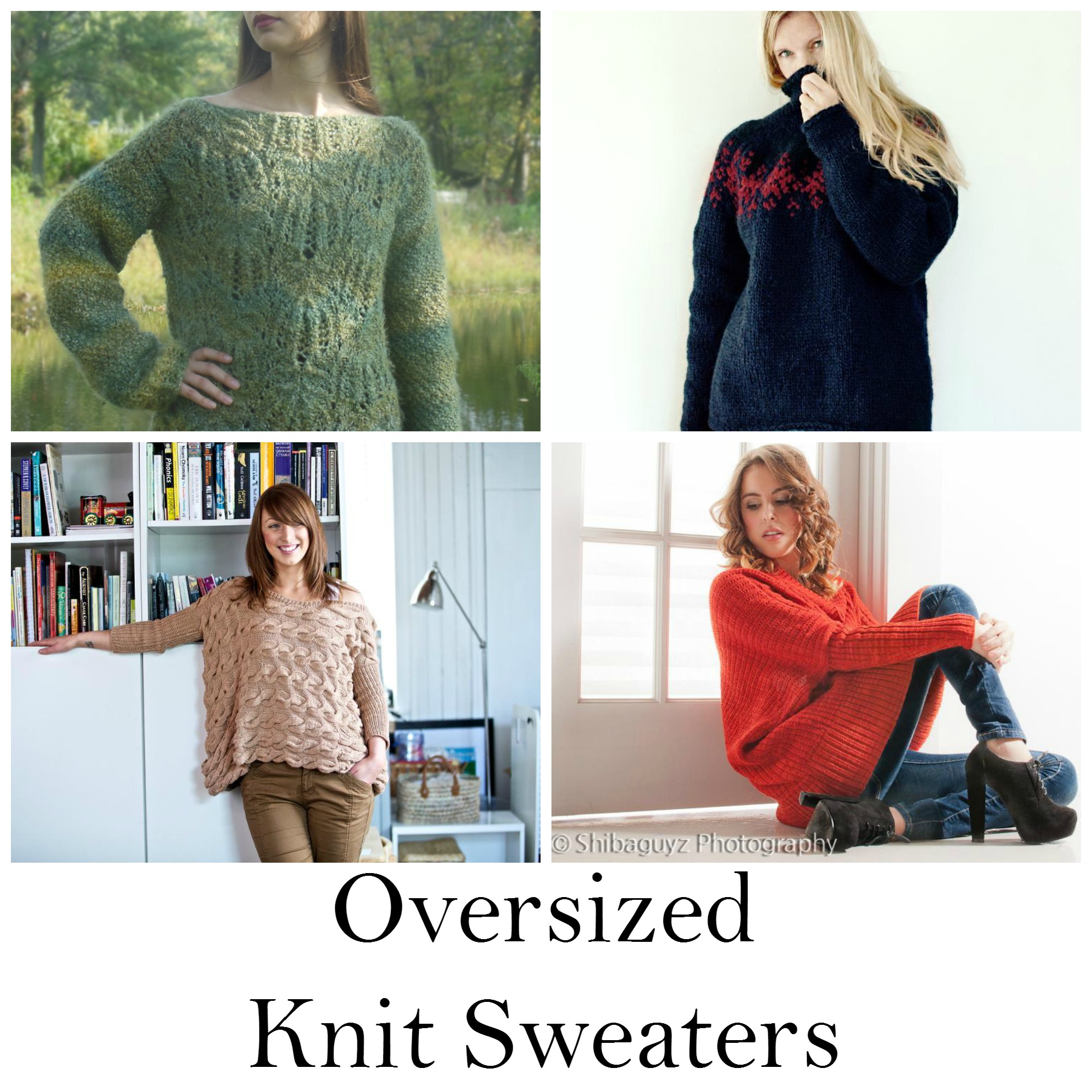Crochet Oversized Sweater Pattern 9 Patterns For Oversized Knit ...
