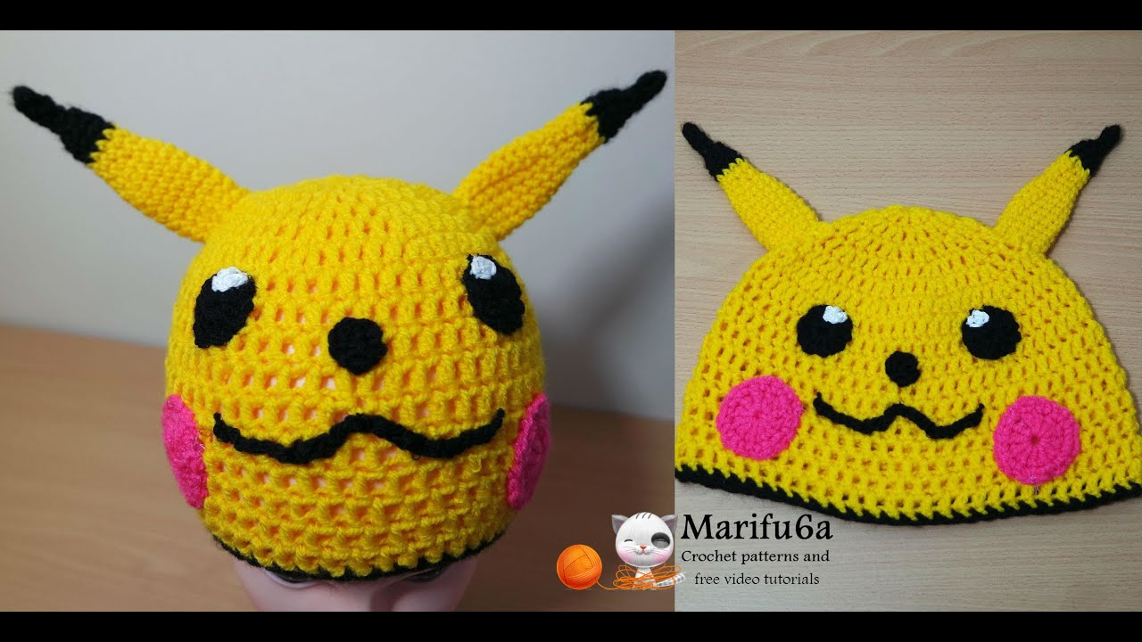 Crochet Pokemon Patterns Free How To Crochet Pikachu Hat Pokemon Free ...