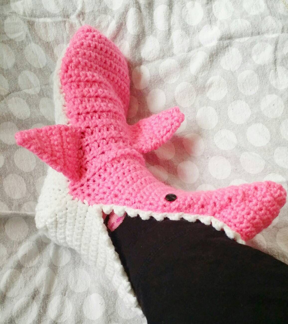 Crochet Shark Slippers Pattern Best 25 Shark Socks Ideas Shark Slippers ...