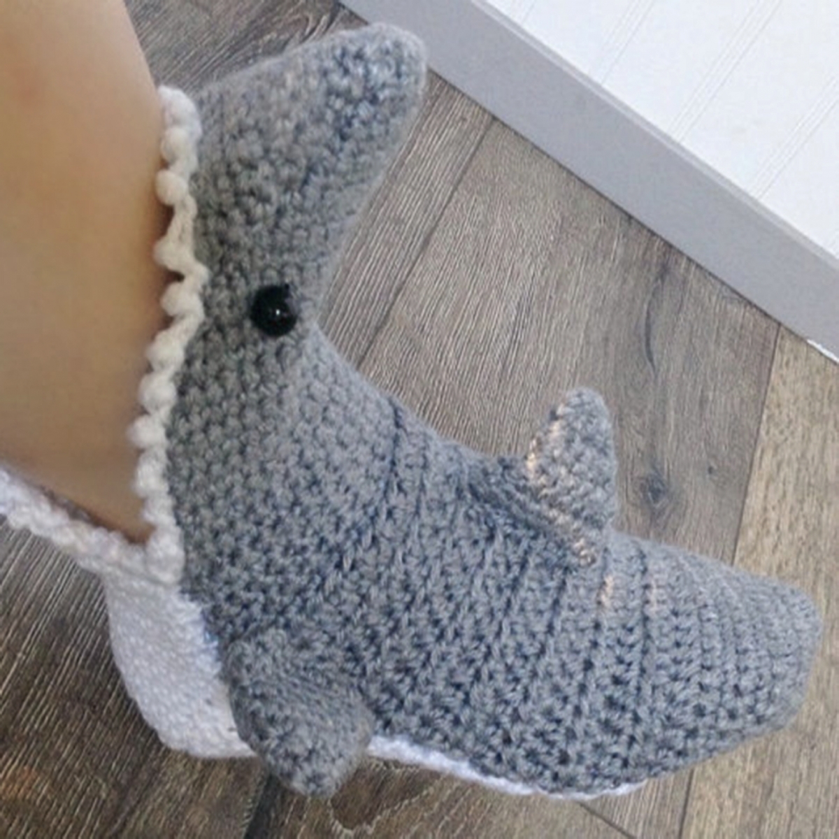 30+ Marvelous Crochet Shark Slippers Pattern - trendcrochets.com