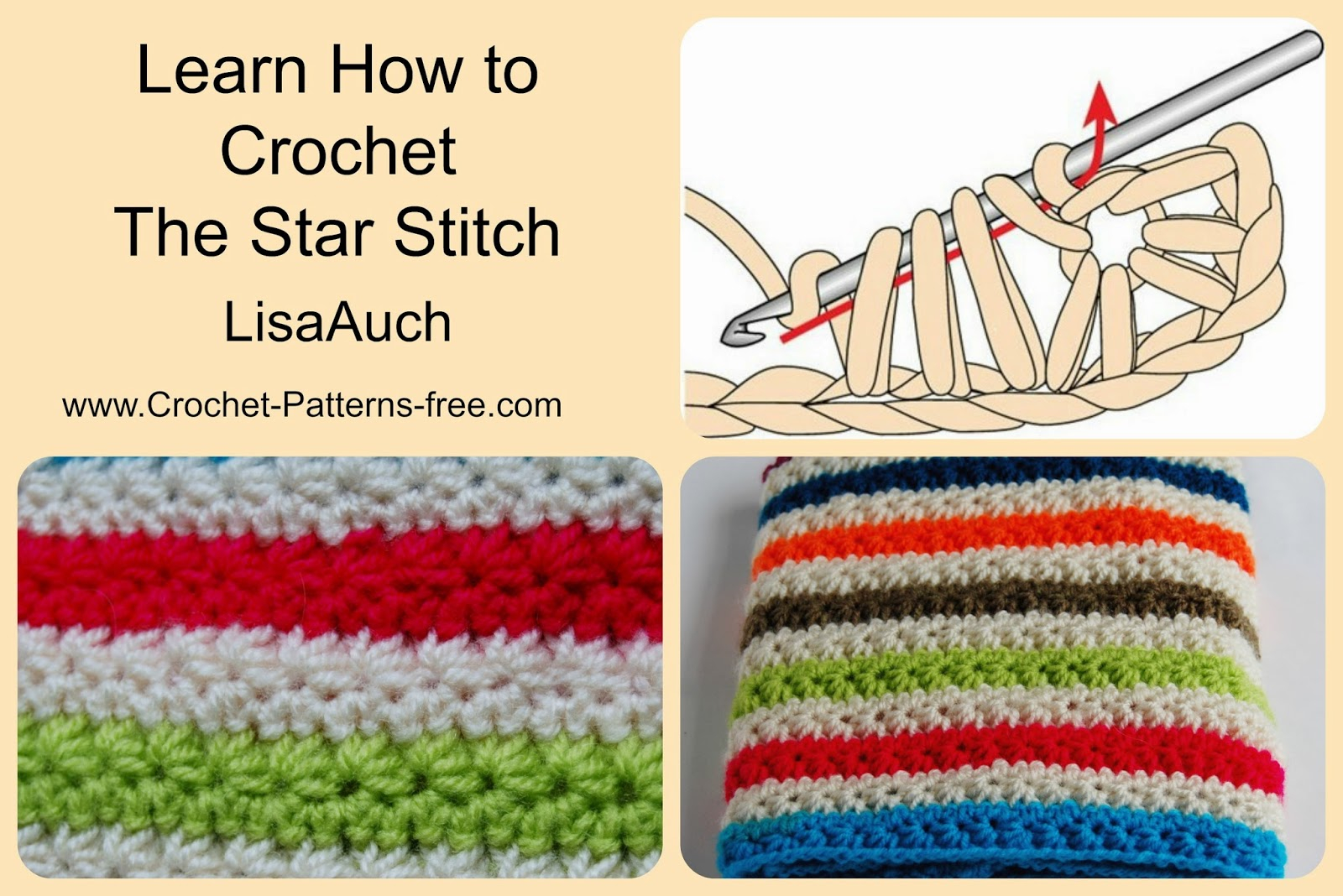Crochet Star Afghan Pattern Free Crochet Patterns And Designs Lisaauch ...