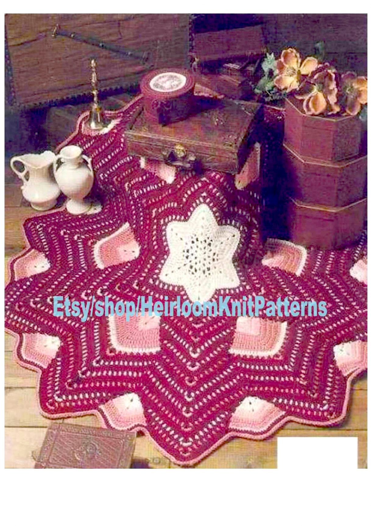 Crochet Star Afghan Pattern New Star Afghan Vintage Crochet Pattern Pdf ...