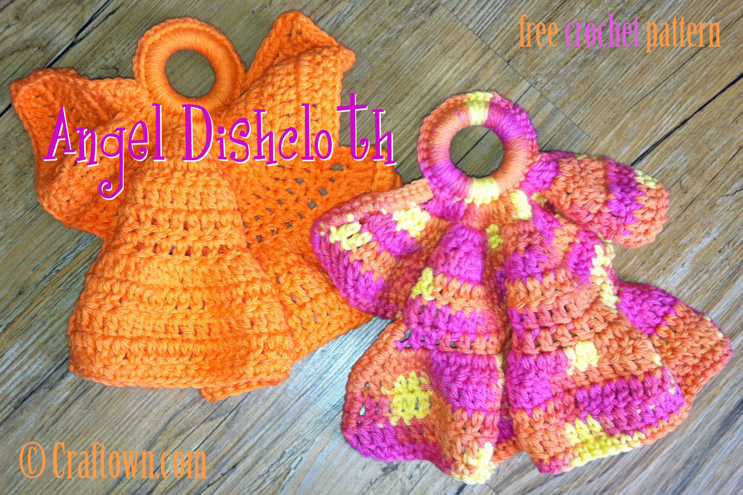 Free Crochet Dishcloth Patterns Free Crochet Pattern Angel Dishcloth ...