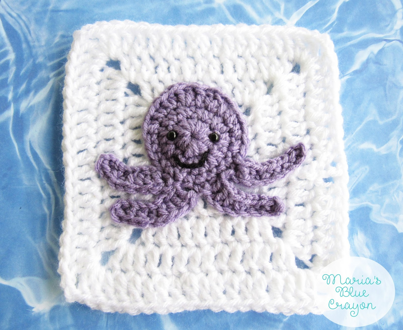 Octopus Crochet Pattern Crochet Octopus Applique And Granny Square Free ...