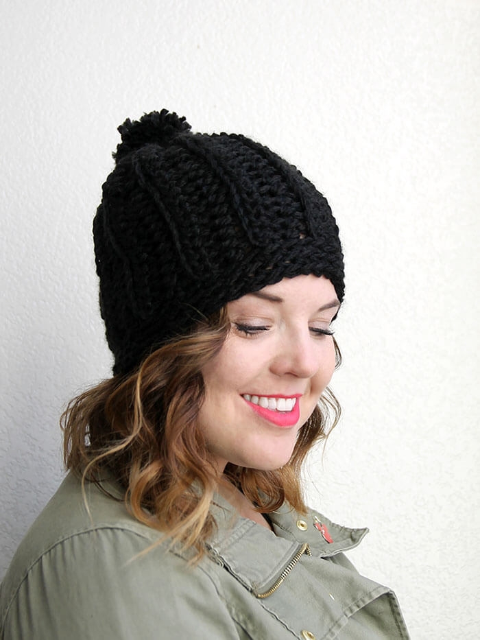 Slouchy Hat Crochet Pattern Chunky Ribbed Slouch Hat Free Chunky ...